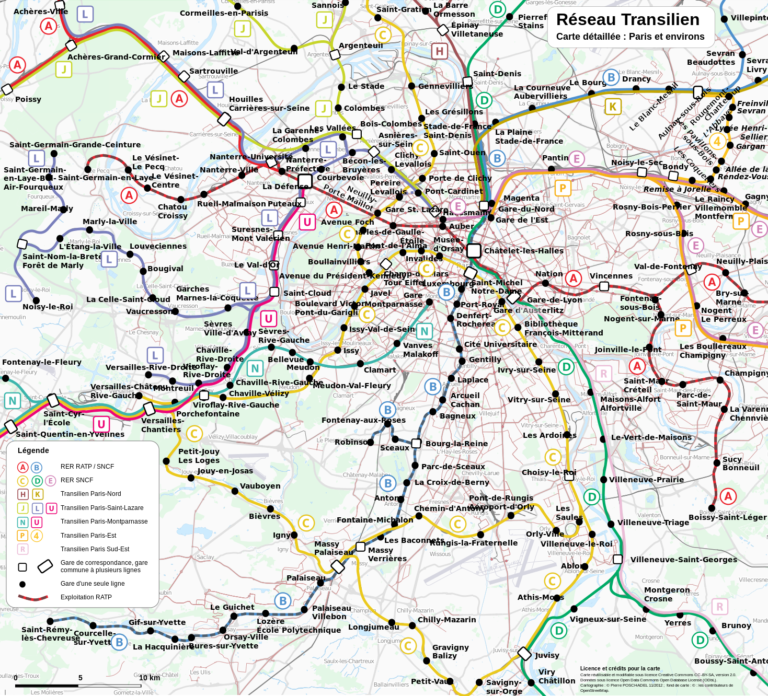 Transilien Carte De Transport – Plan Des Lignes Transilien – OVNI