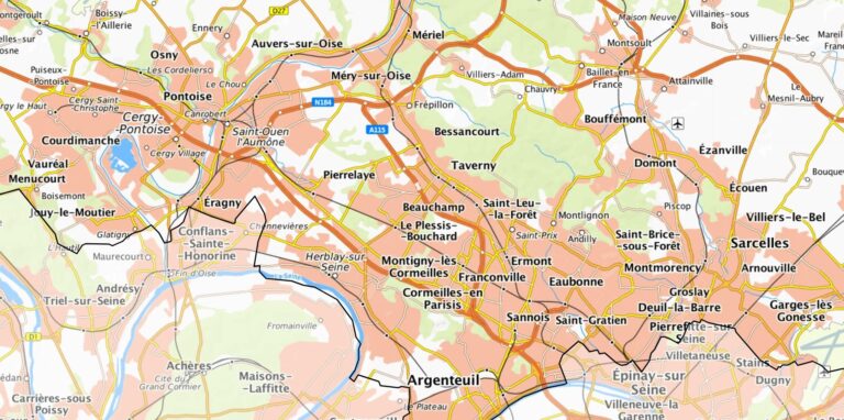 Carte du Val-d'Oise