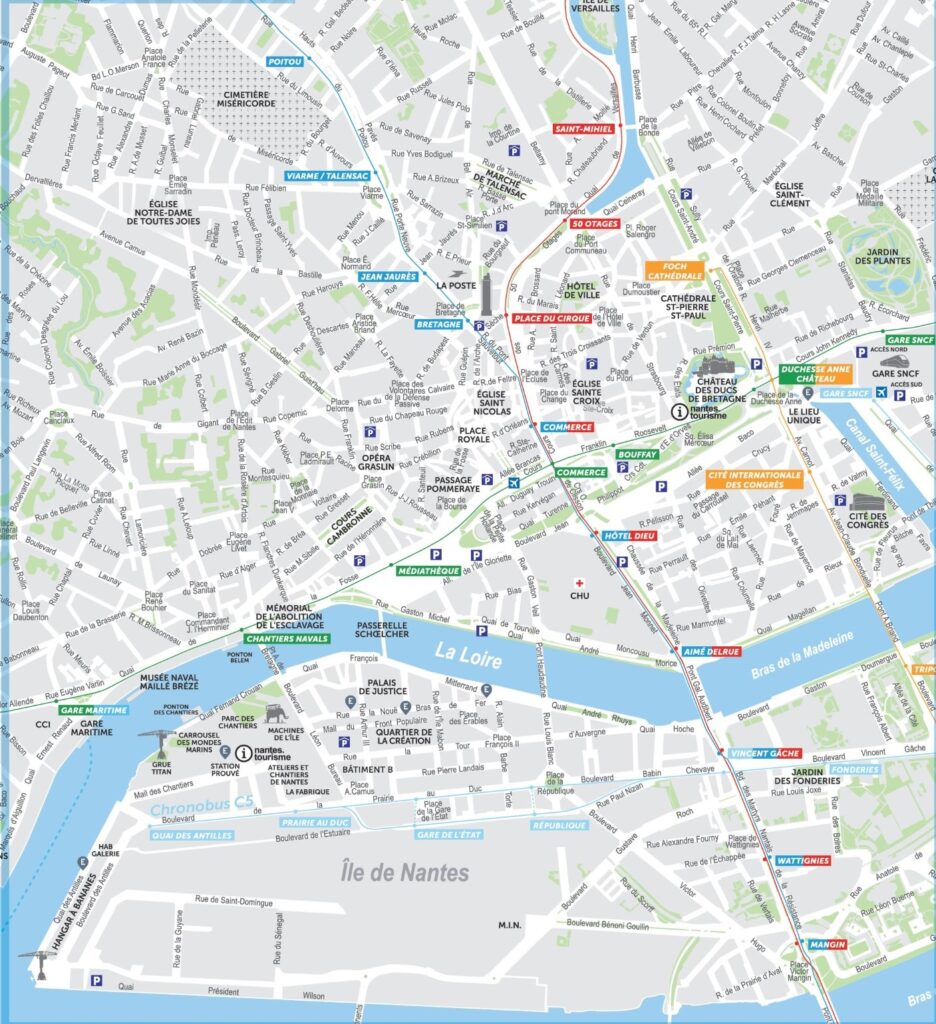 Carte de Nantes