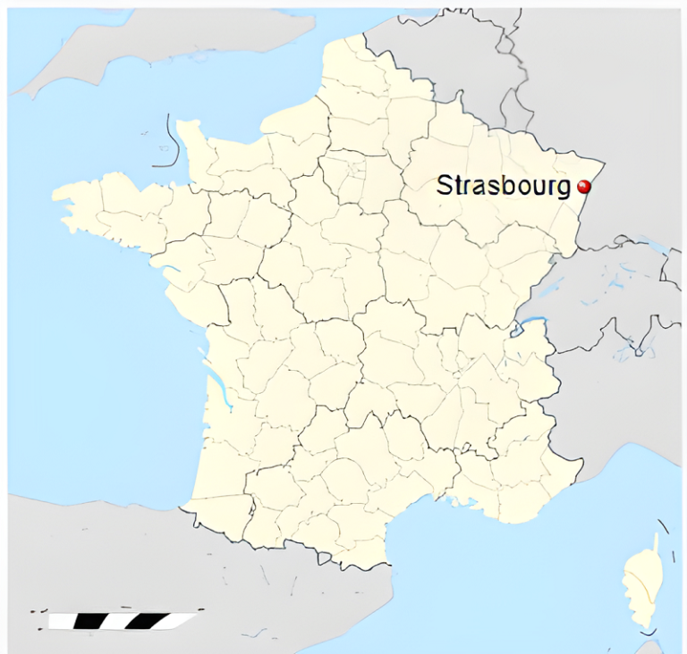 Plans de localisation de Strasbourg