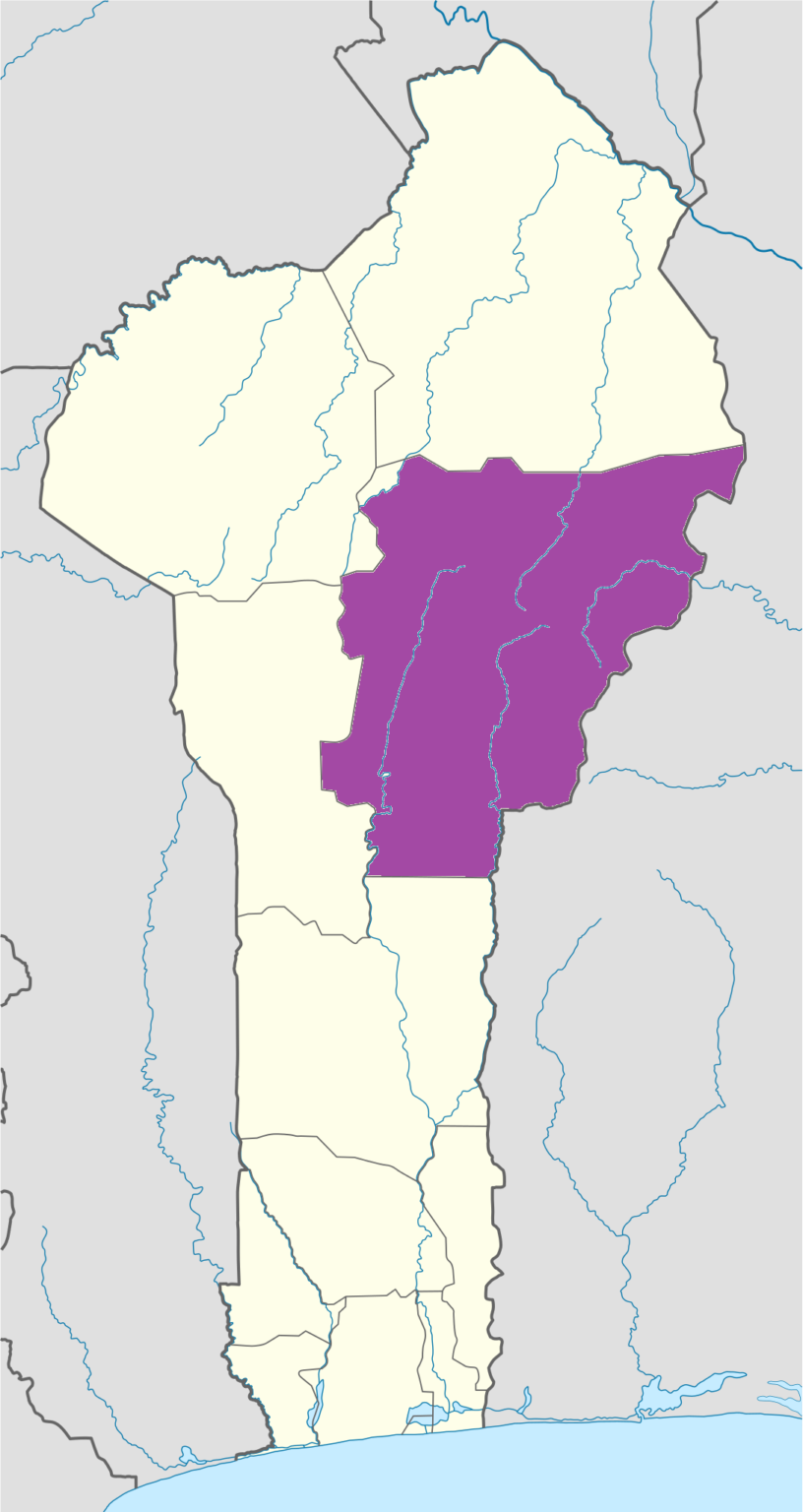 Carte du département du Borgou