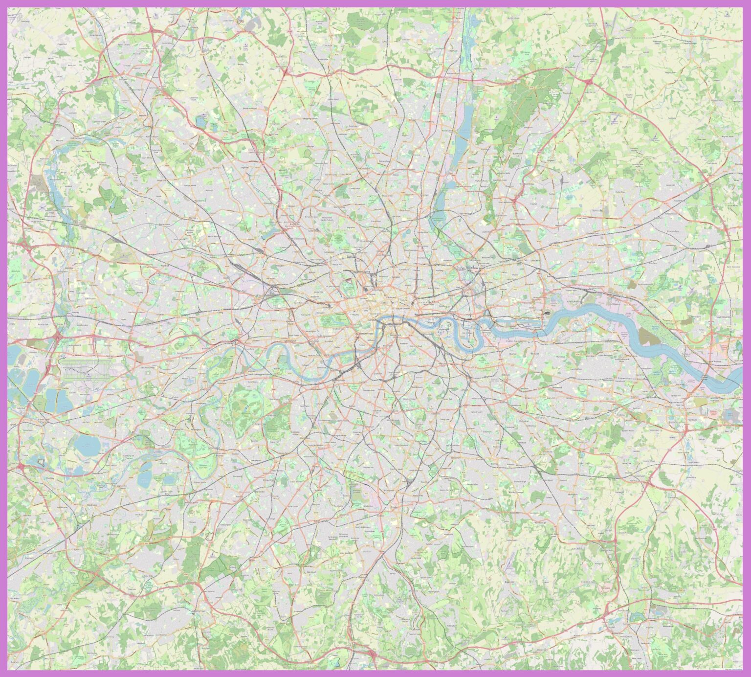 Carte du Royaume-Uni