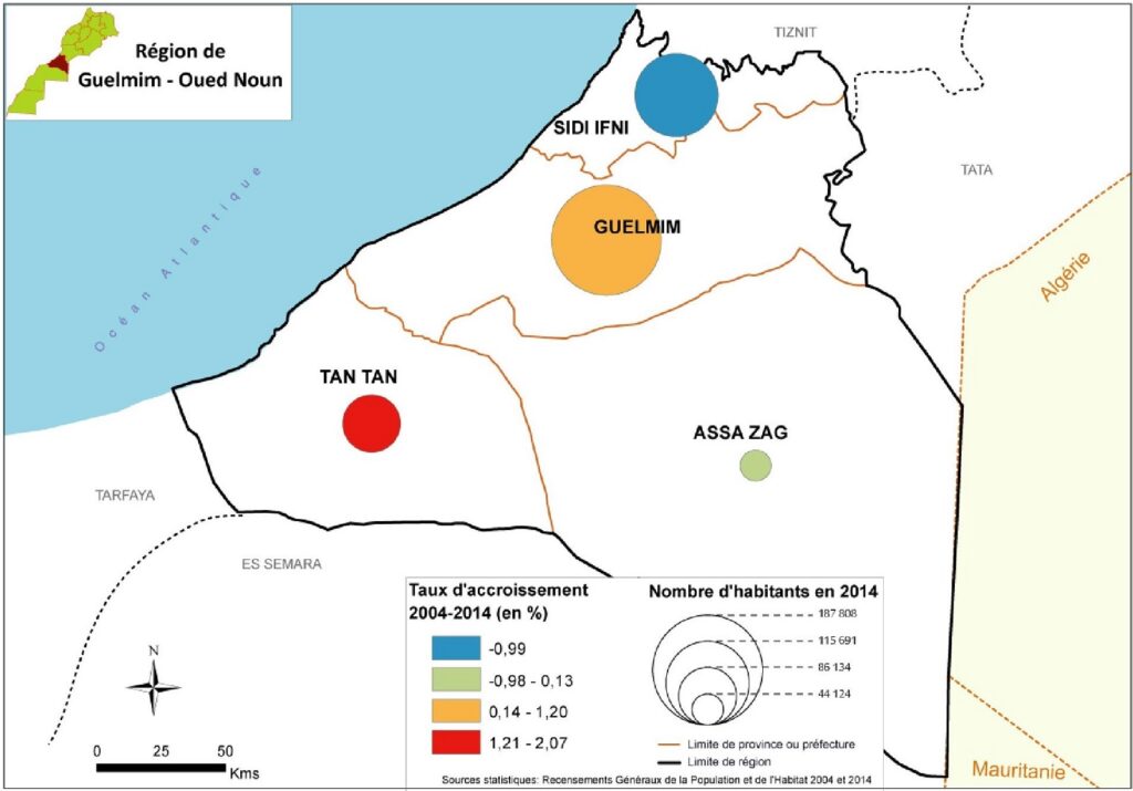 Population et démographie de Guelmim-Oued Noun