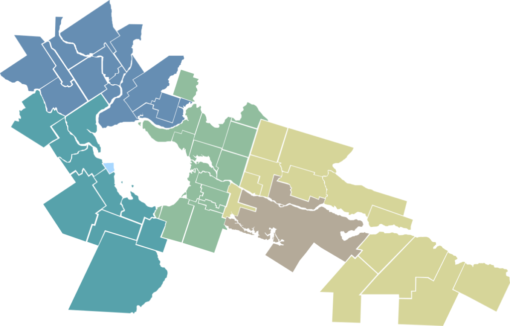 Carte vierge du Saguenay–Lac-Saint-Jean
