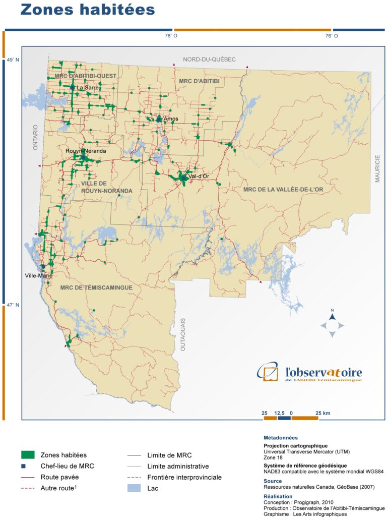 Population et démographie de l'Abitibi-Témiscamingue