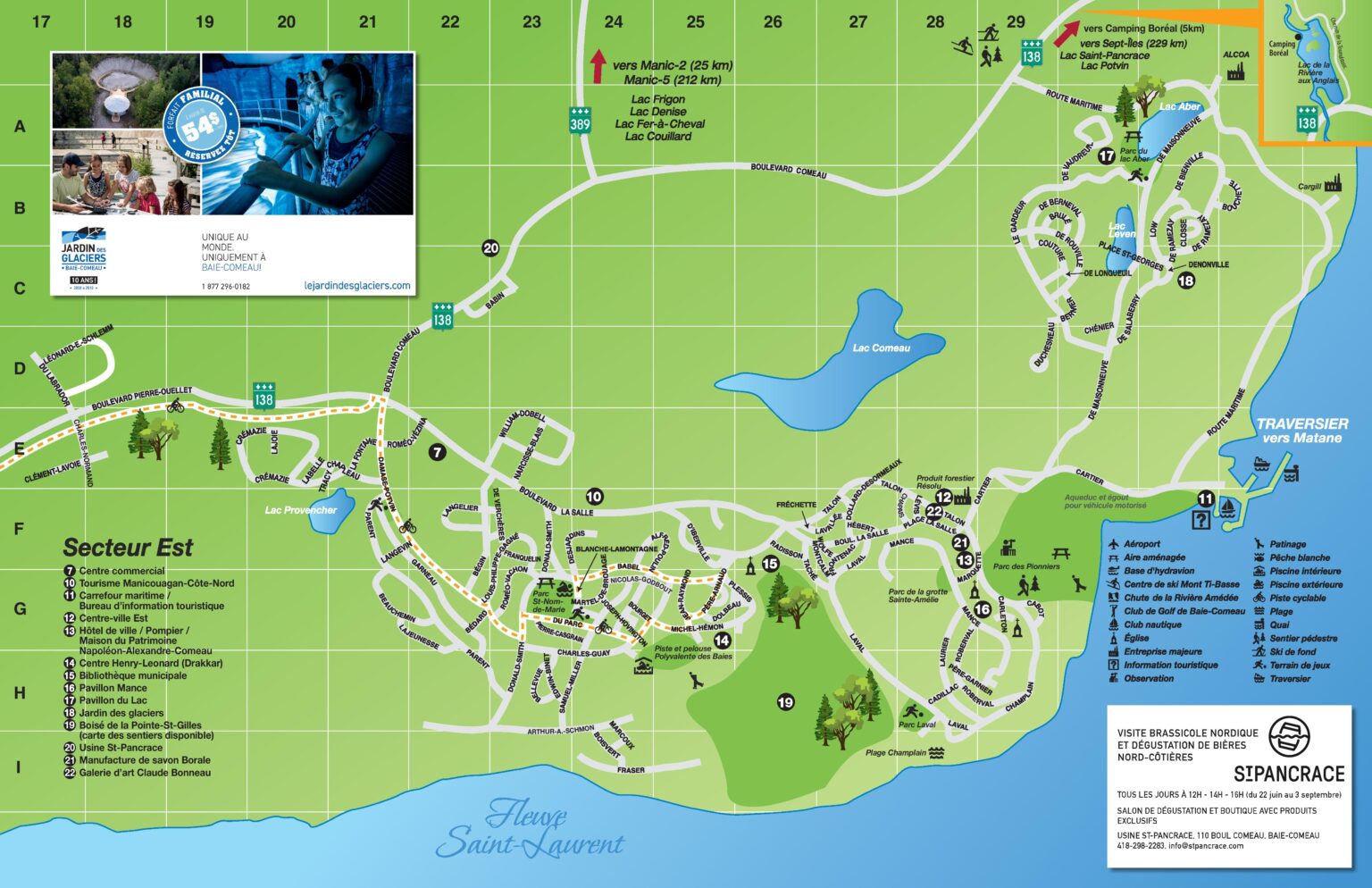 Carte de Baie-Comeau