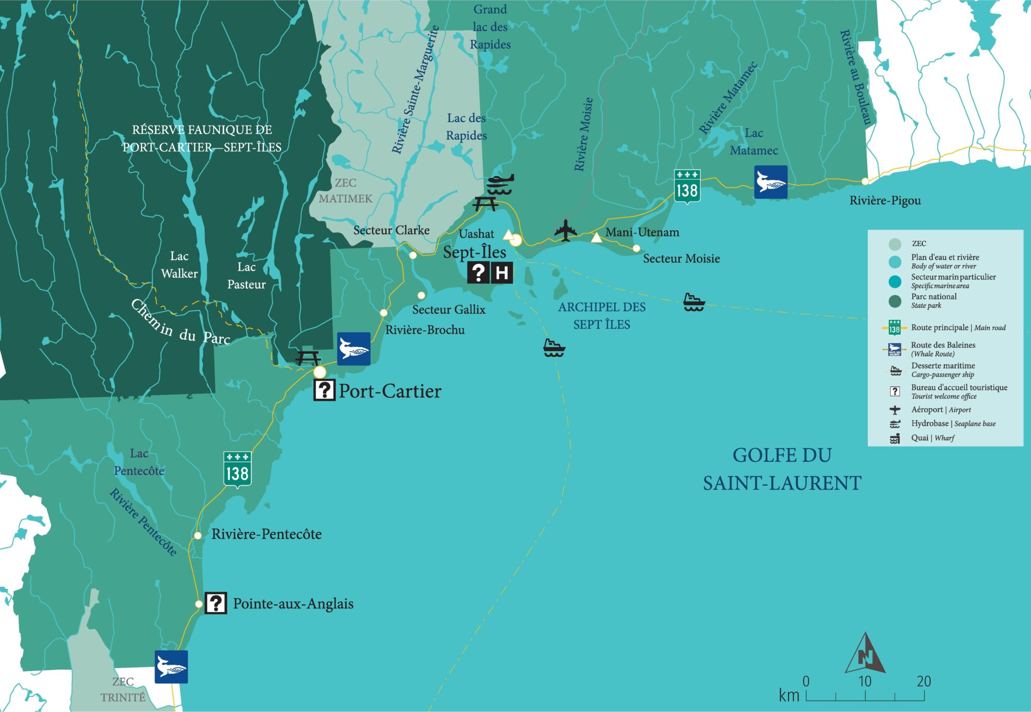 Carte de Sept-Îles