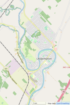 Carte de la MRC de L'Assomption