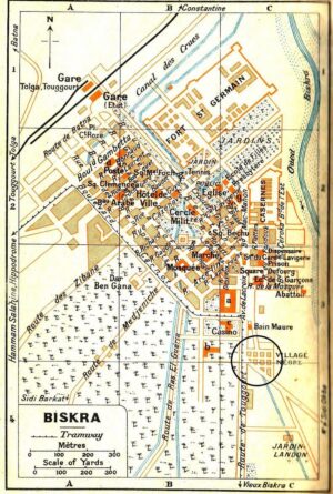 Carte de Biskra