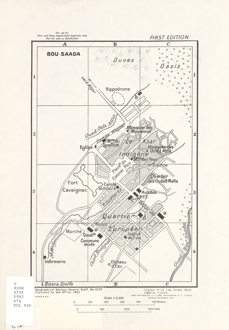 Carte de Bou Saâda