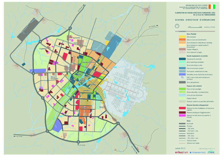 Carte de Yamoussoukro