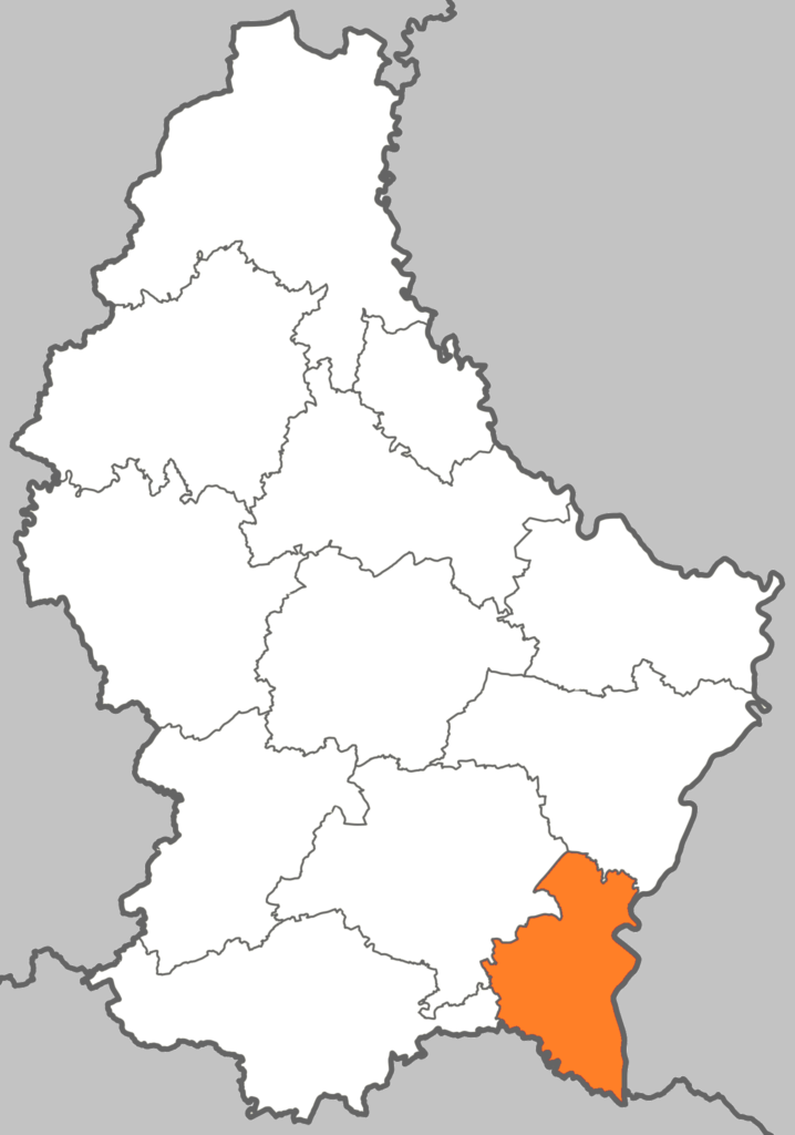 Carte du canton de Remich