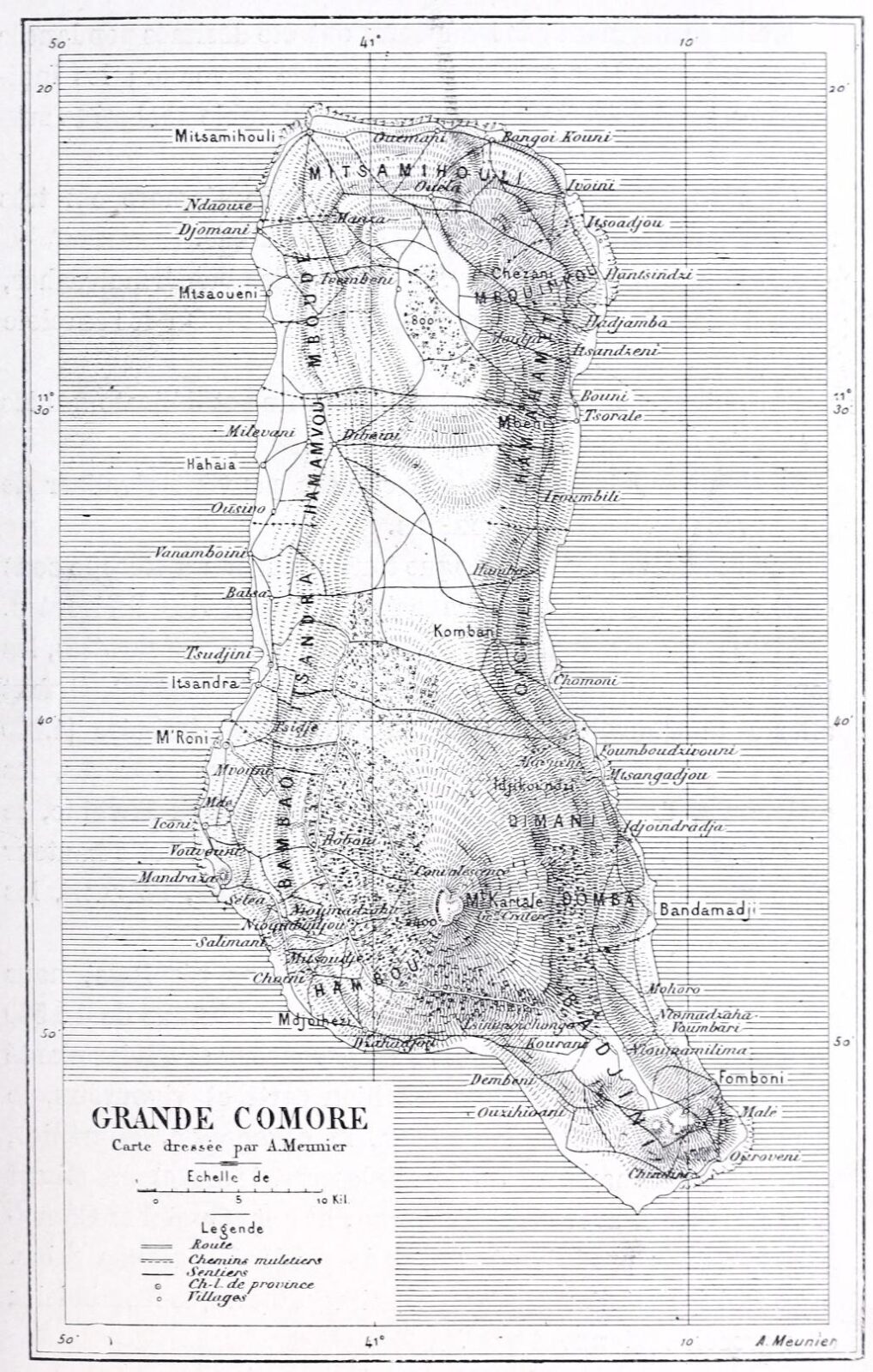 Carte de Grande Comore
