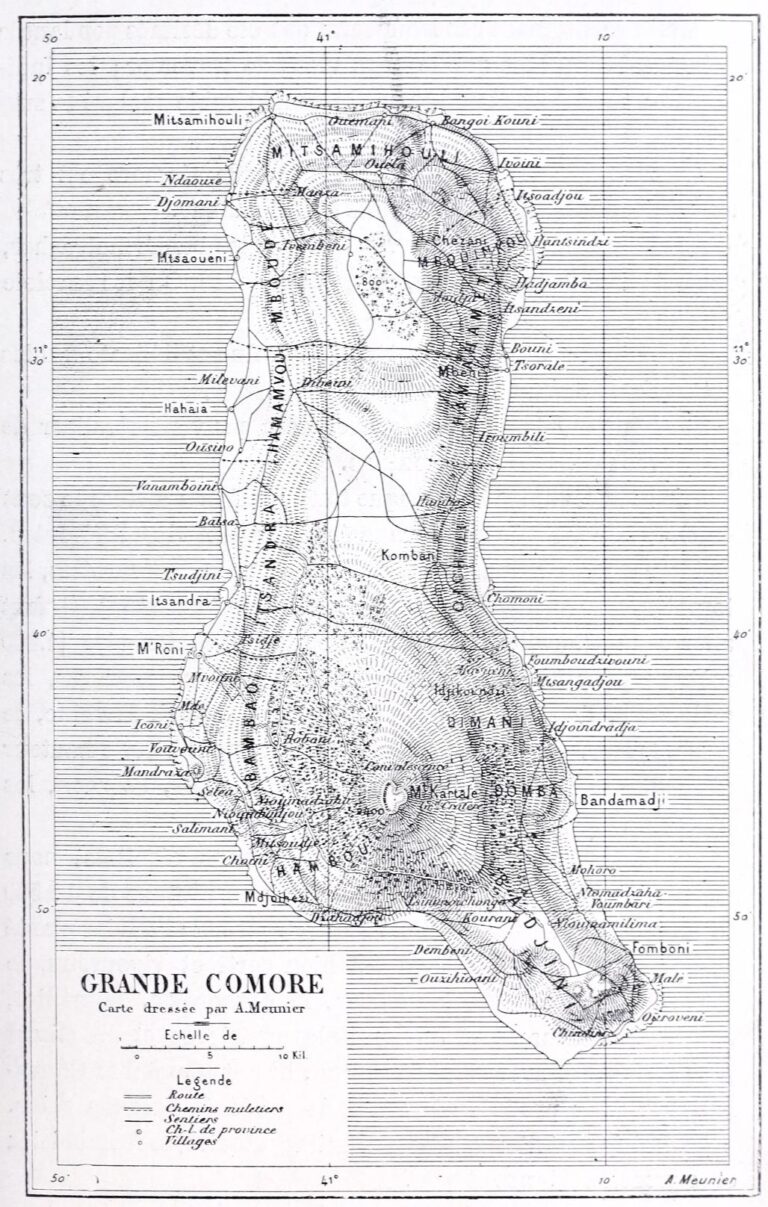 Carte de Grande Comore
