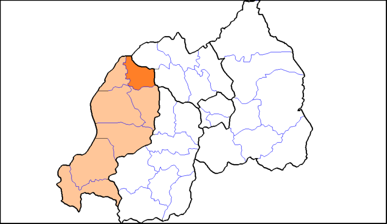 Carte du district de Nyabihu