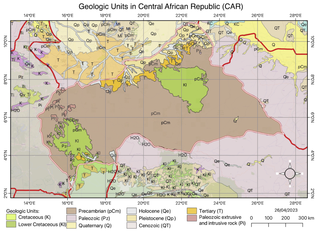 Géologie de la République centrafricaine