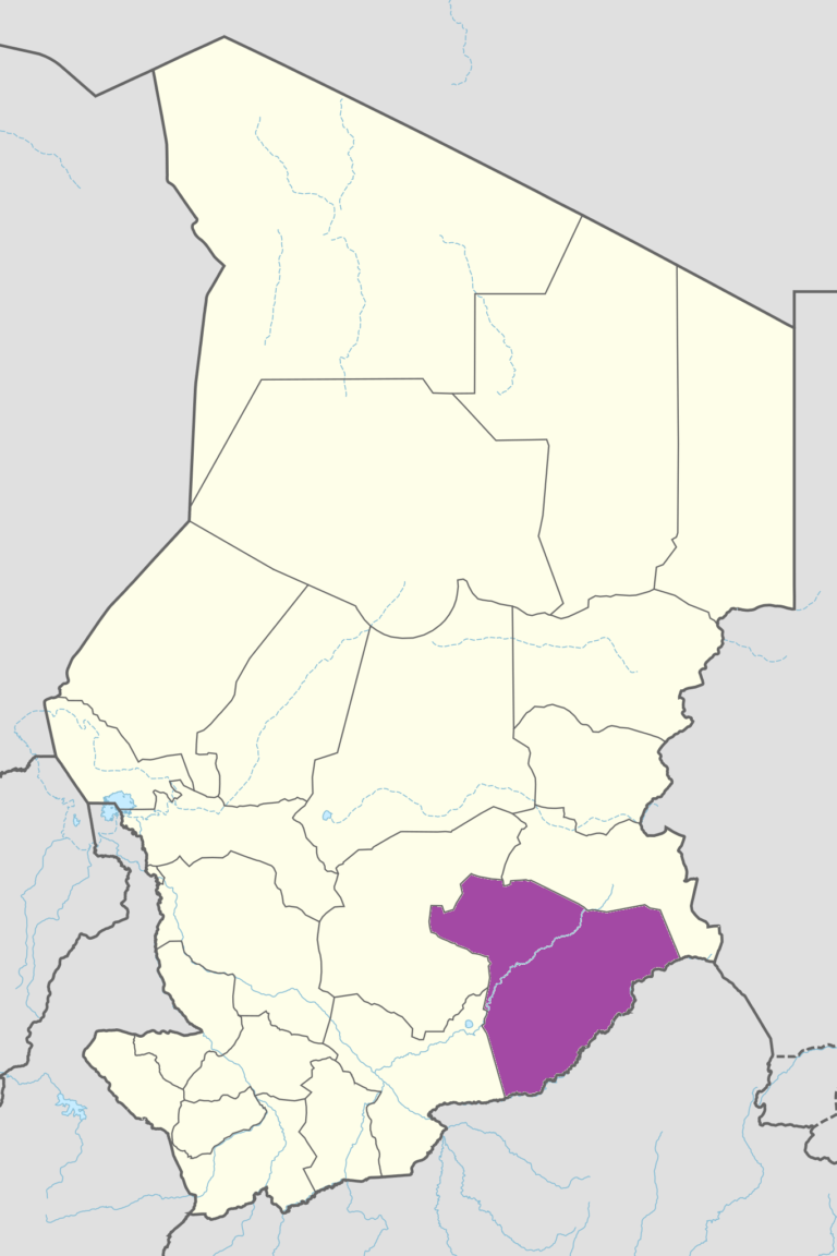Carte de la province du Salamat