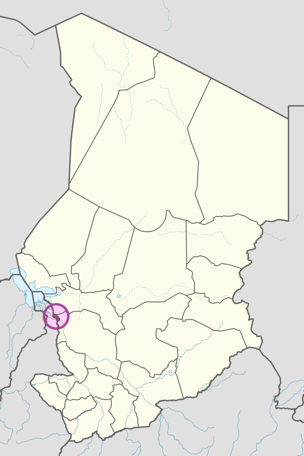 Carte de N'Djaména
