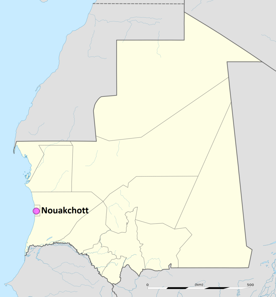 Carte de Nouakchott