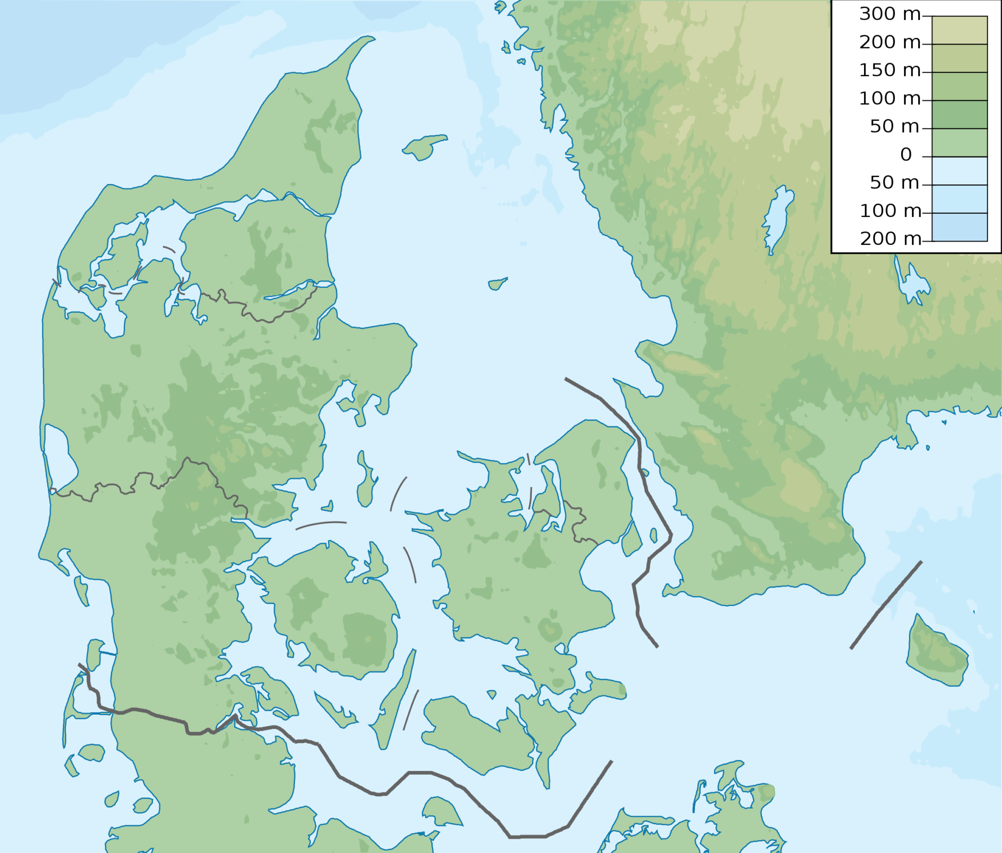 Carte vierge du Danemark