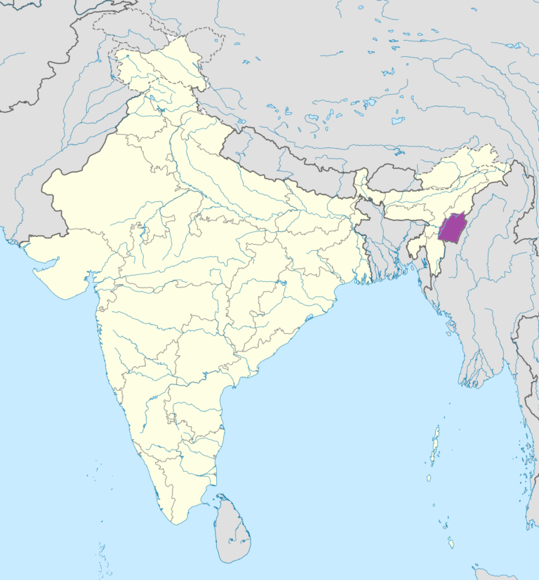 Carte du Manipur