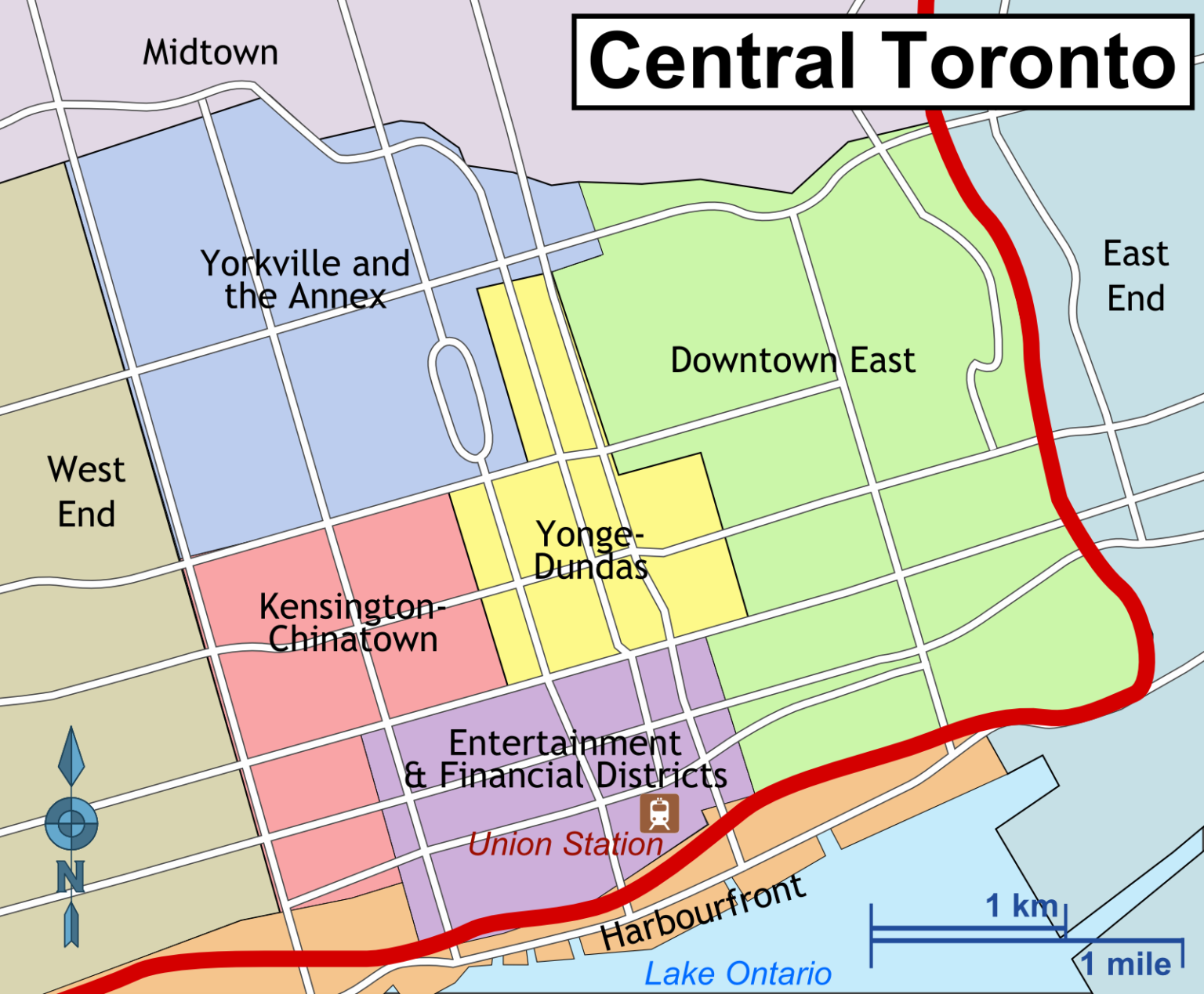 Quels sont les quartiers de Toronto