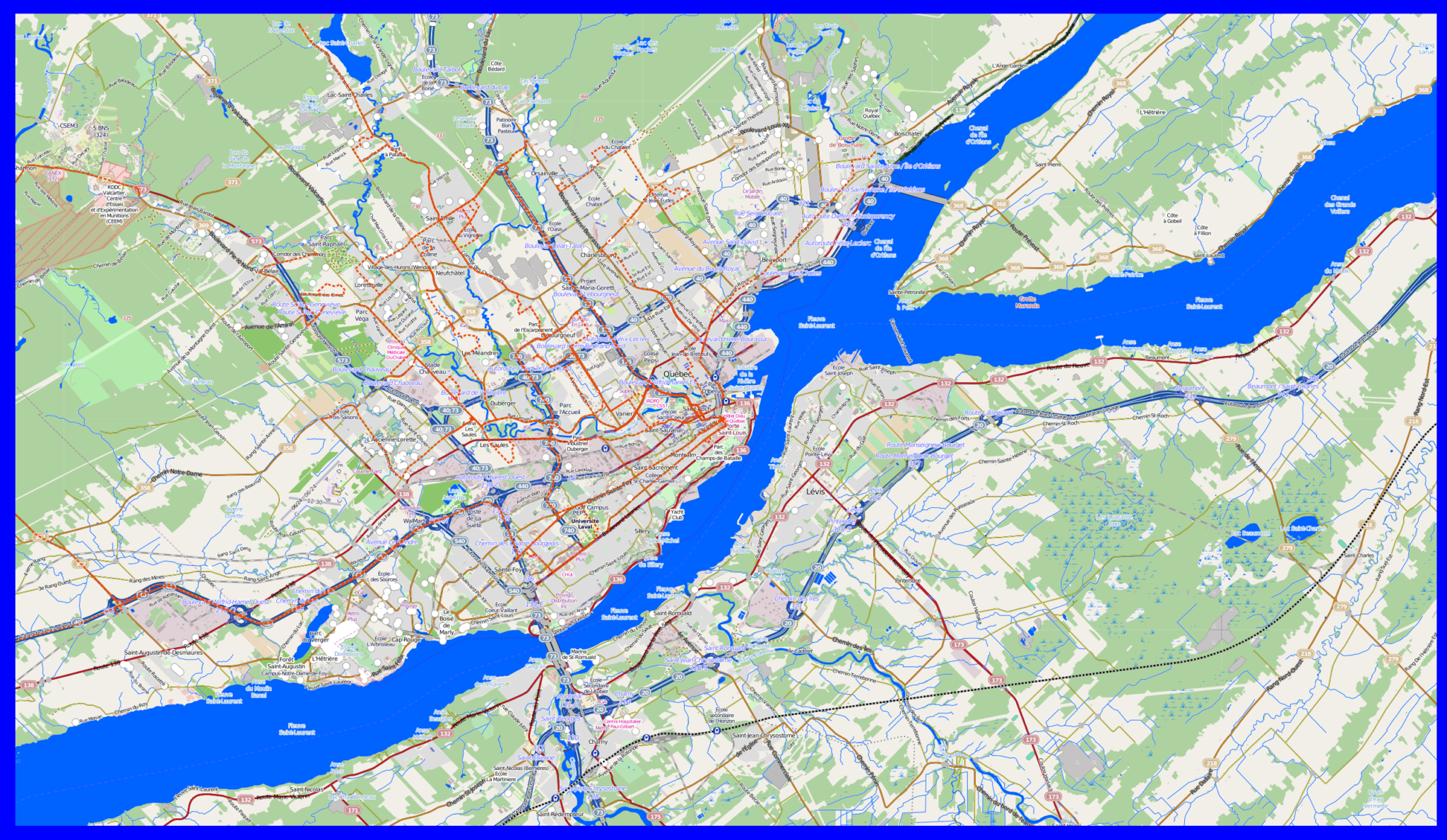Carte Routière De Québec