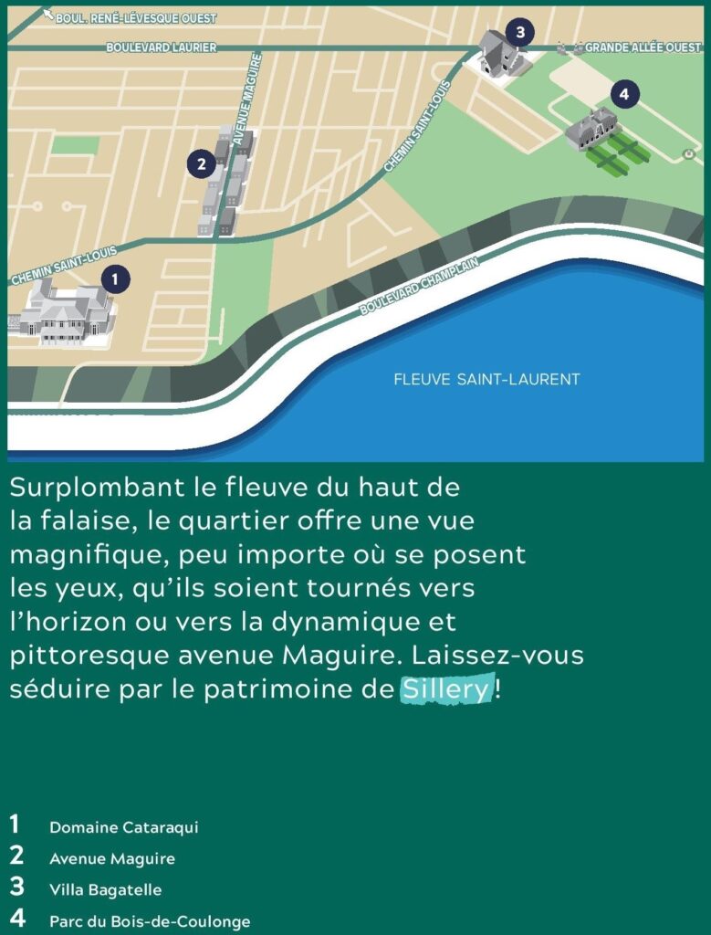 Carte des arrondissements et quartiers de Québec