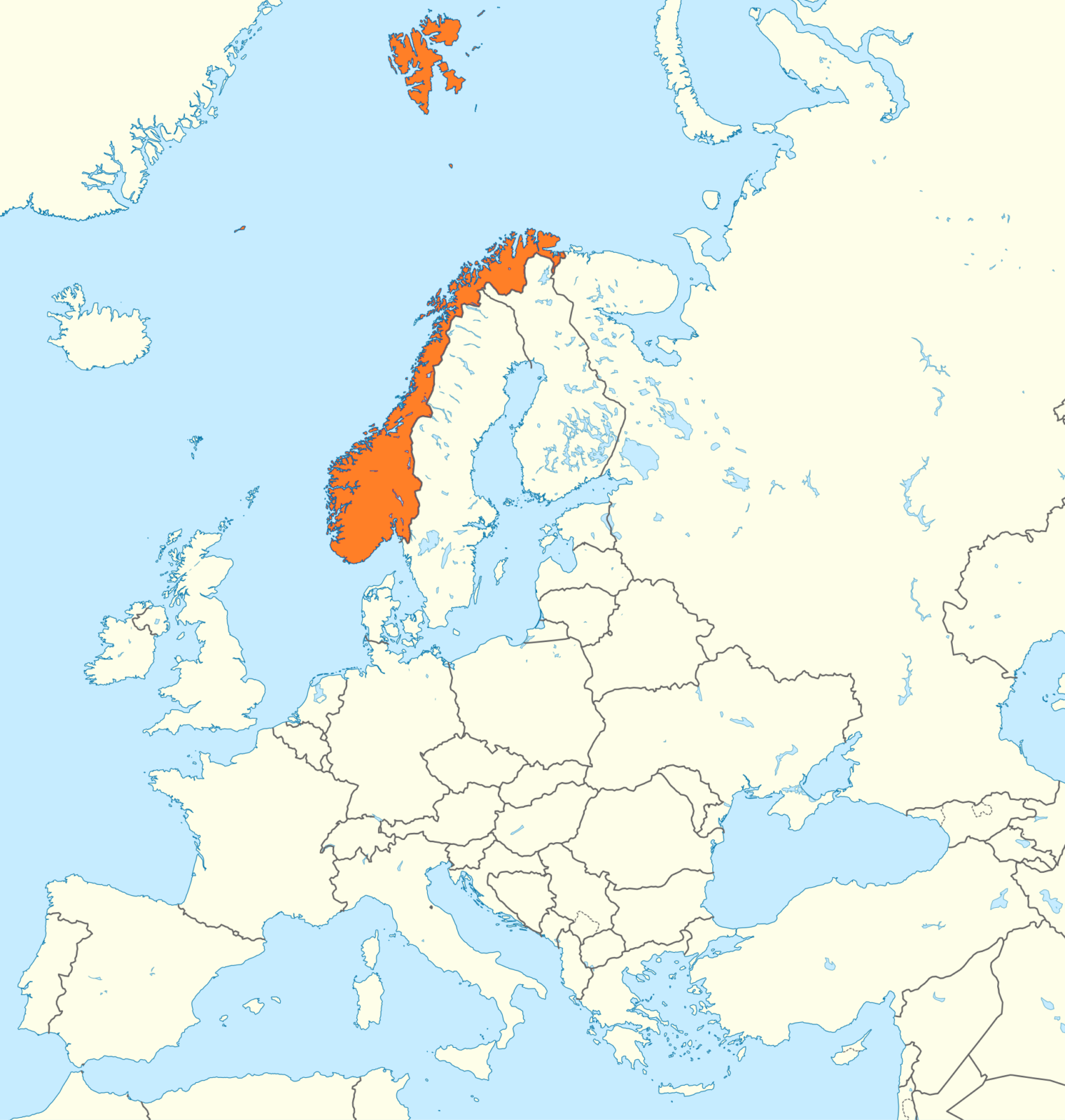 Où se trouve la Norvège