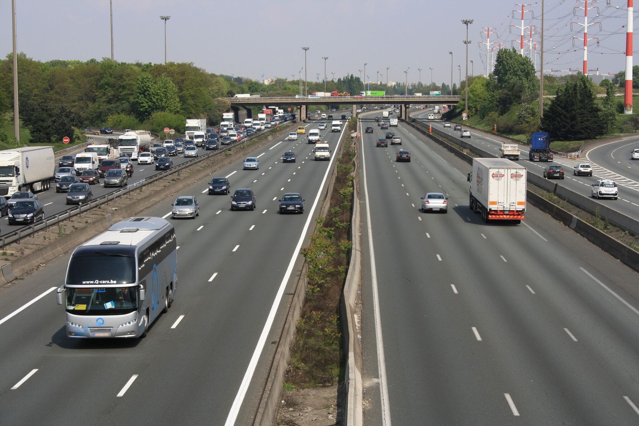 Carte du réseau autoroutier français