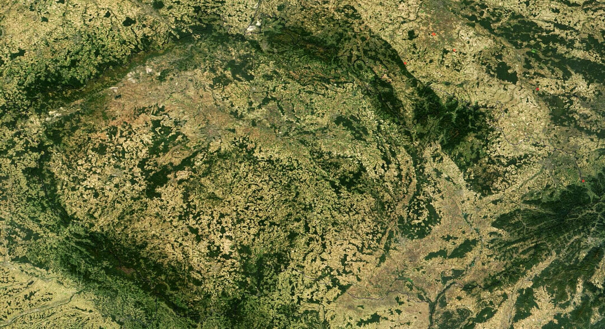 Carte de la Tchéquie